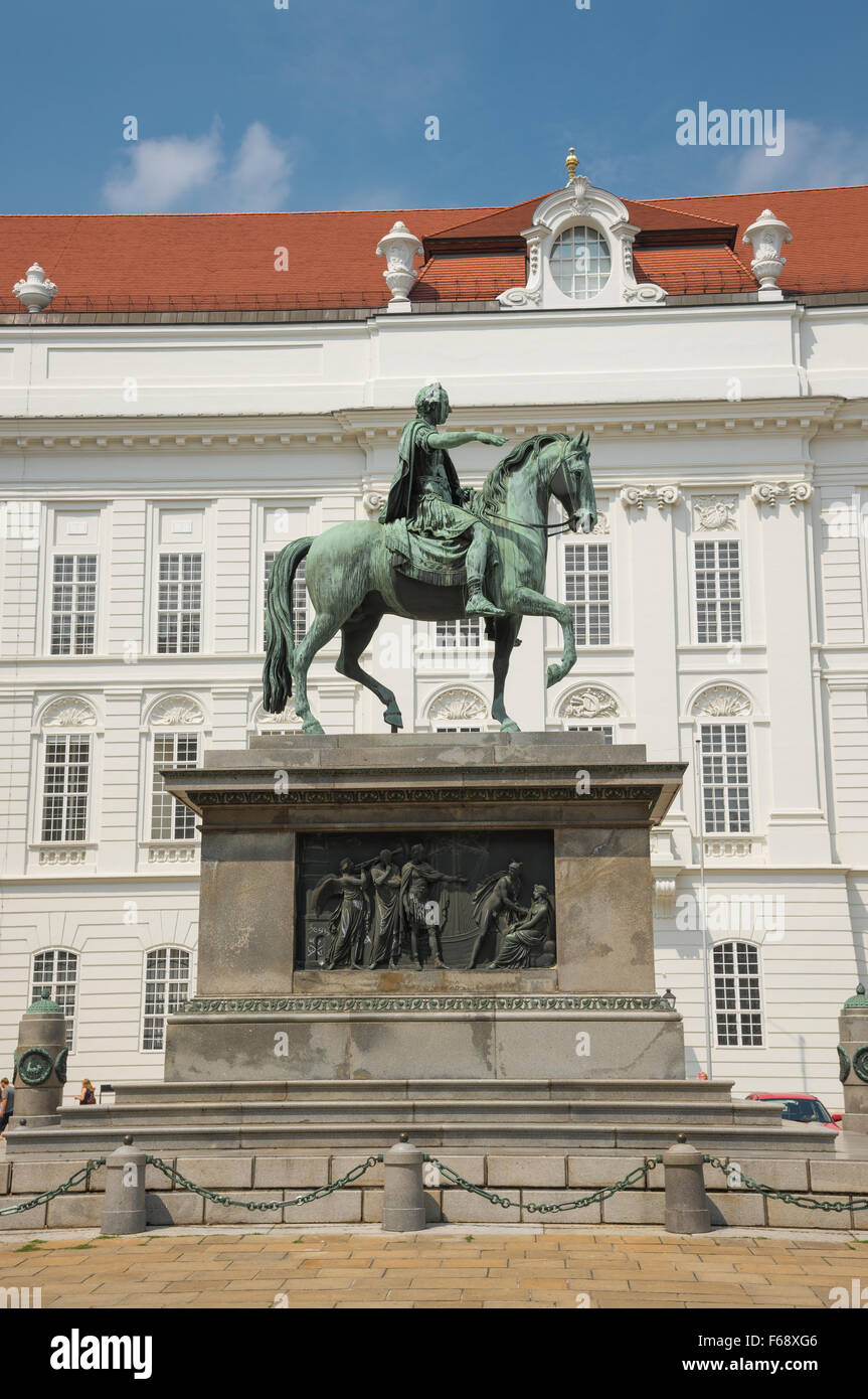 VIENNA, AUSTRIA - AUGUST 3:Statue of Emperor Joseph II in Josefsplatz ...