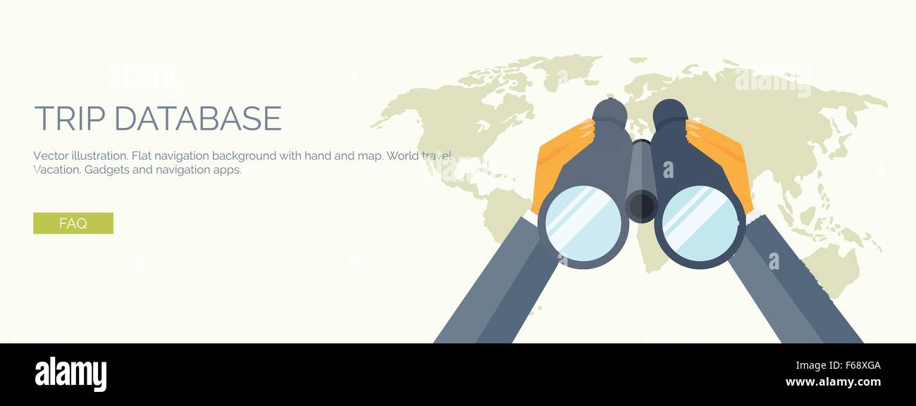 Vector illustration. Flat header. Navigation , travelling. Map pointer ...