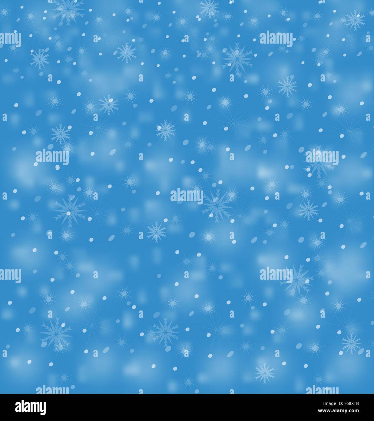 Falling snow on blue Stock Vector Images - Alamy