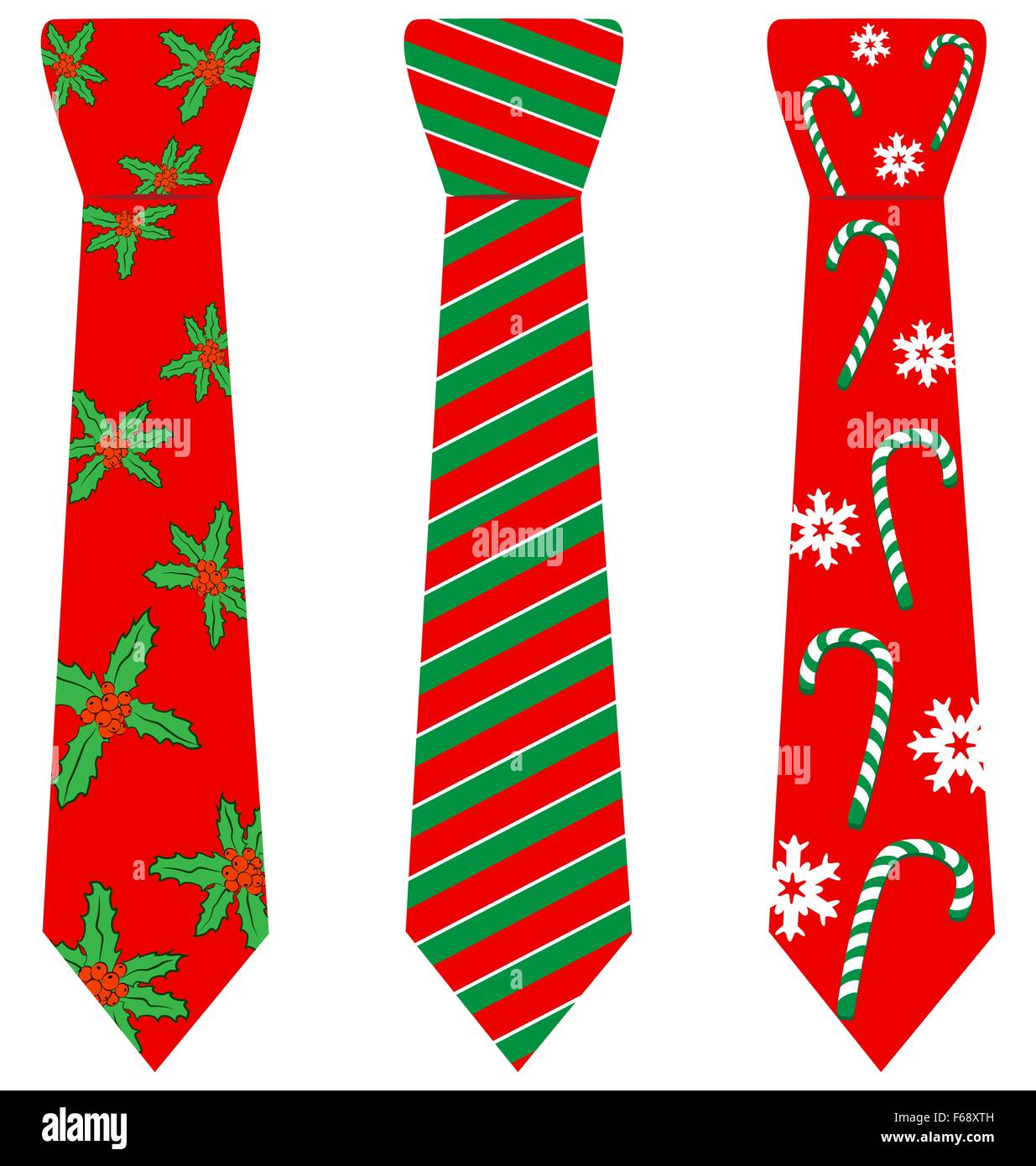 Red ties Stock Vector Images - Alamy