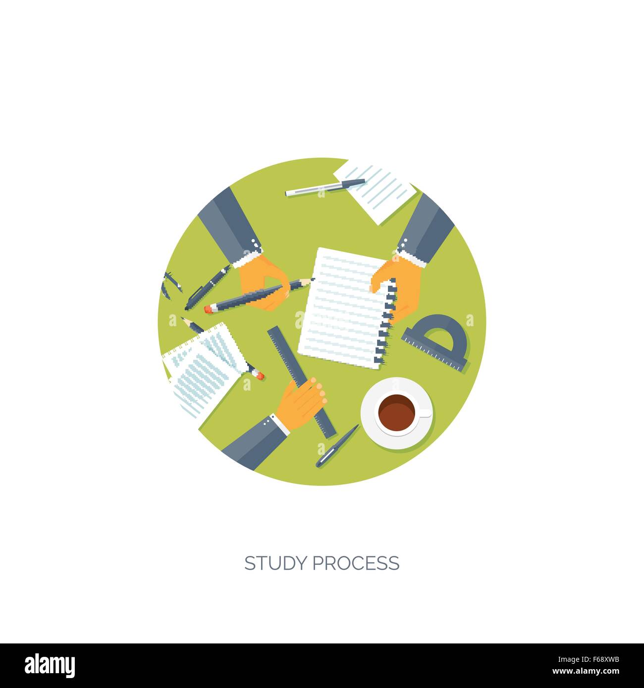 Vector illustration. Flat backgrounds set. Distance education ,learning ...