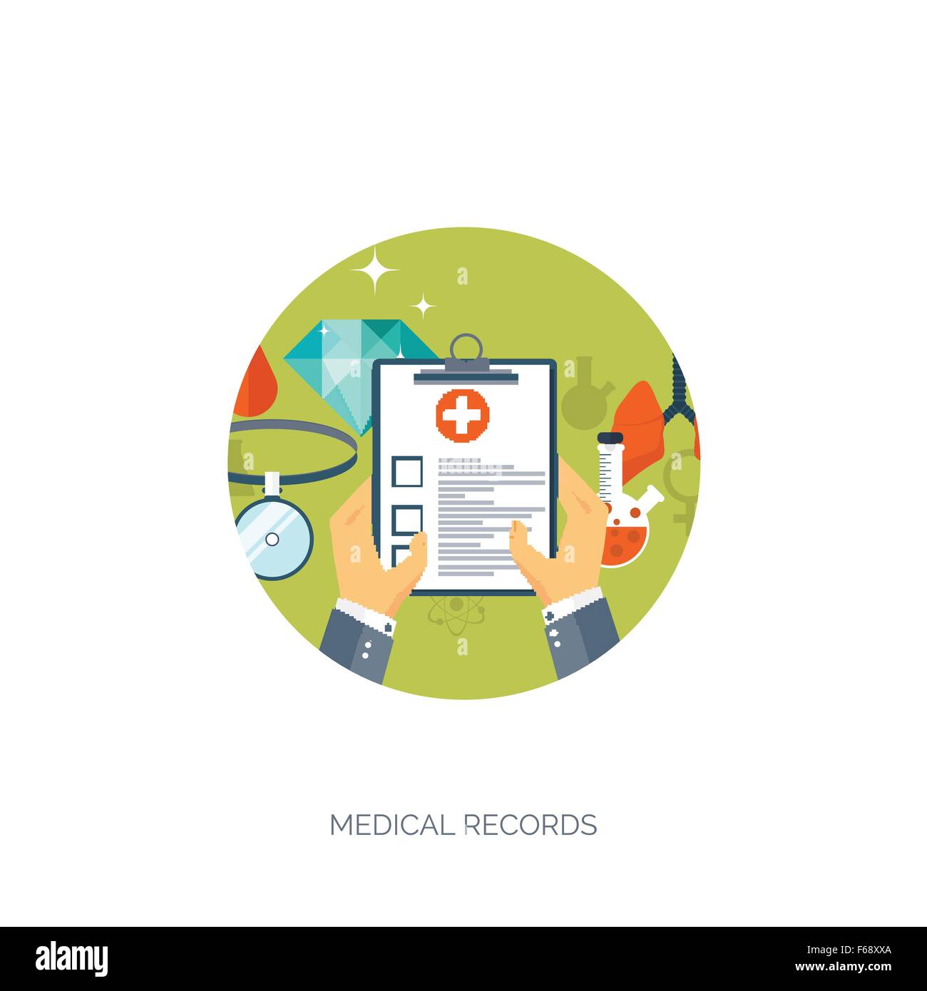 Vector illustration. Flat medical background. Health care ,first aid ...