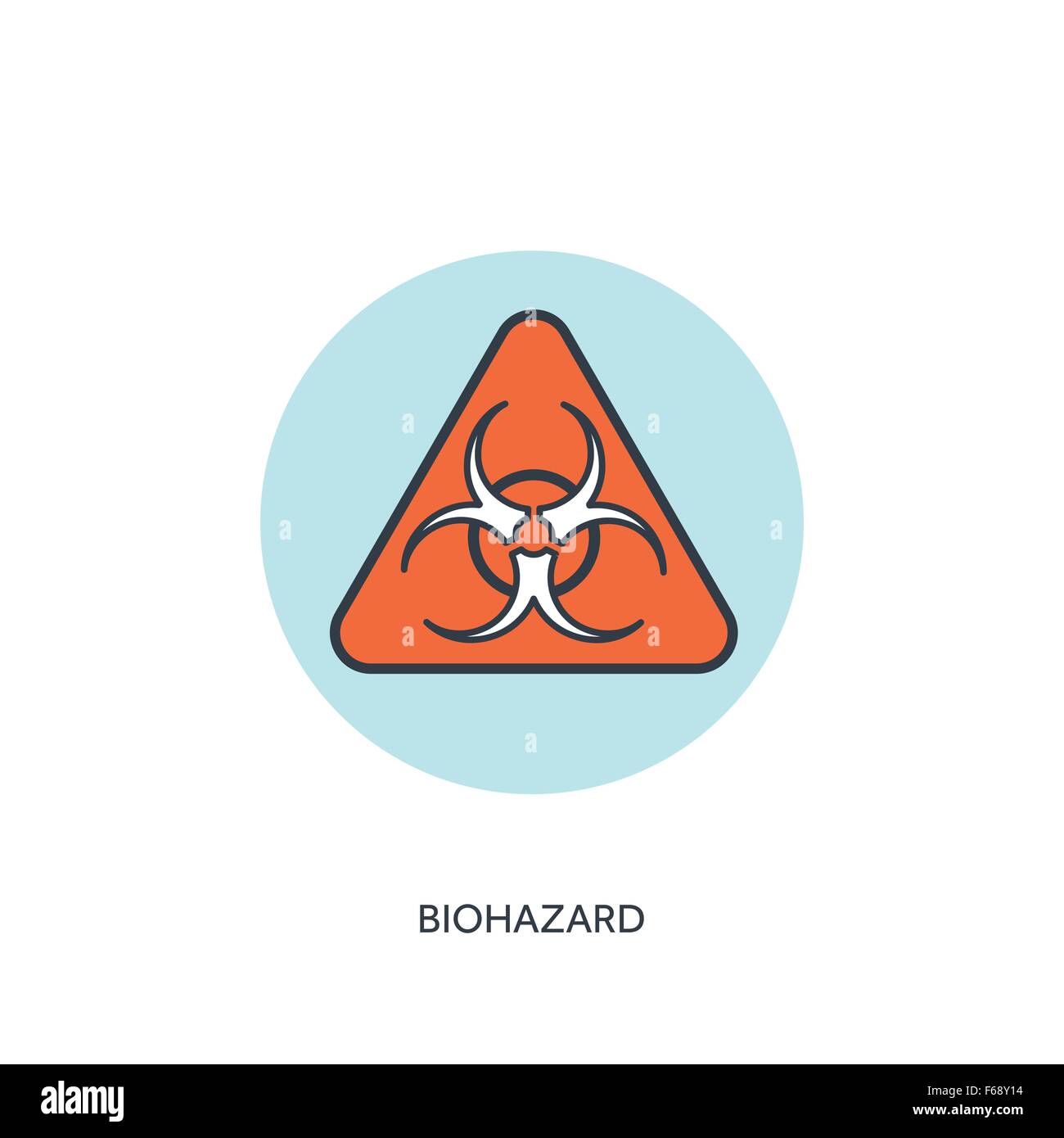 Vector illustration. Biohazard. Danger Stock Vector Image & Art - Alamy