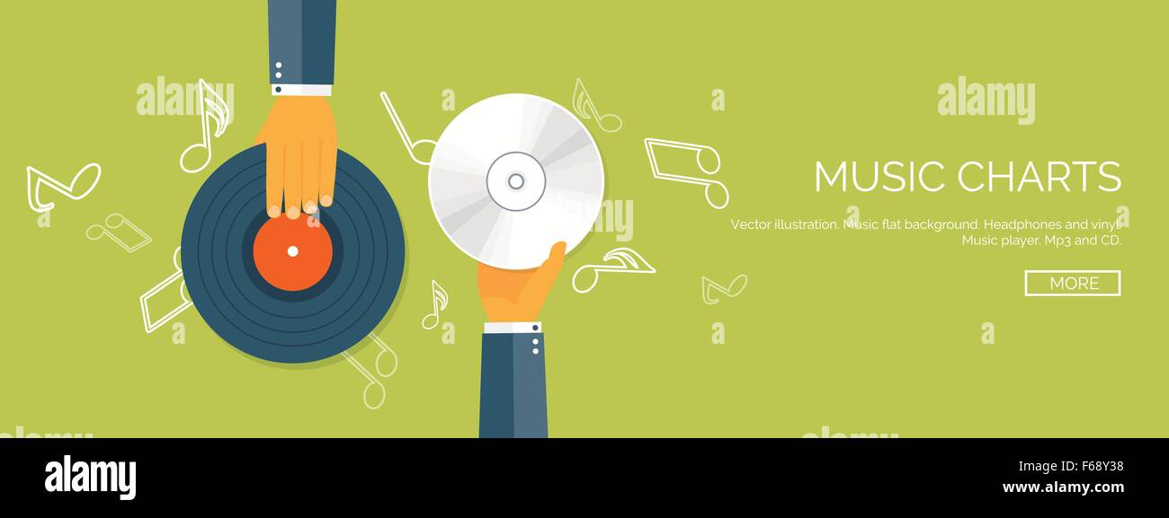 Vector illustration. Flat background. Music.production. Show business ...