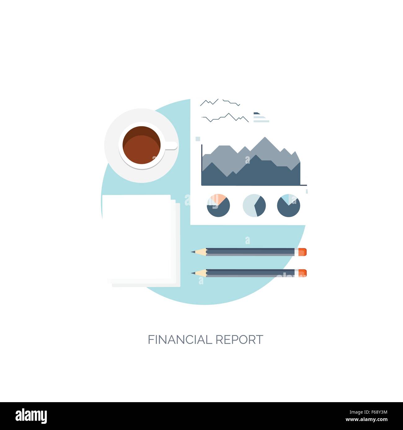 Flat vector illustration. Flat background. Finance , market news ...