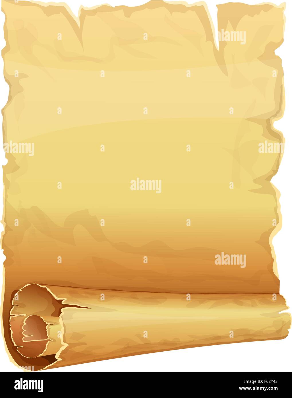 Big golden scroll of parchment Stock Vector Image & Art - Alamy