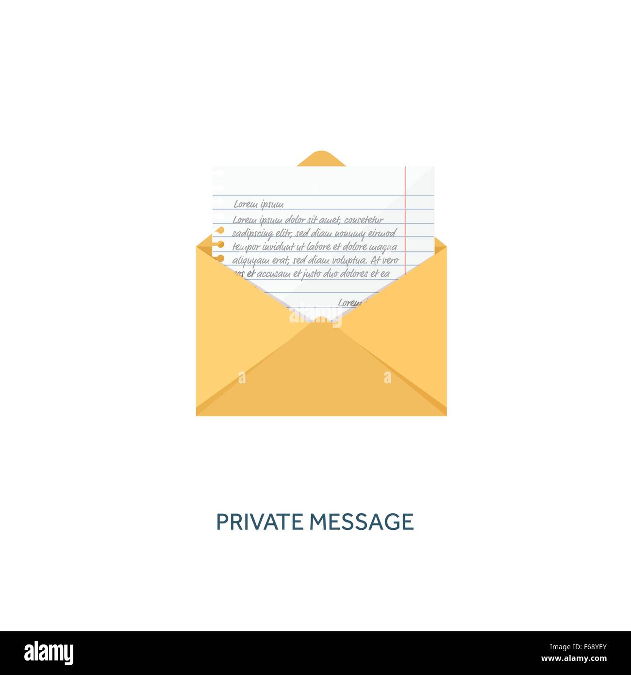 Vector illustration. Envelope icon. Letter, email. Message ...