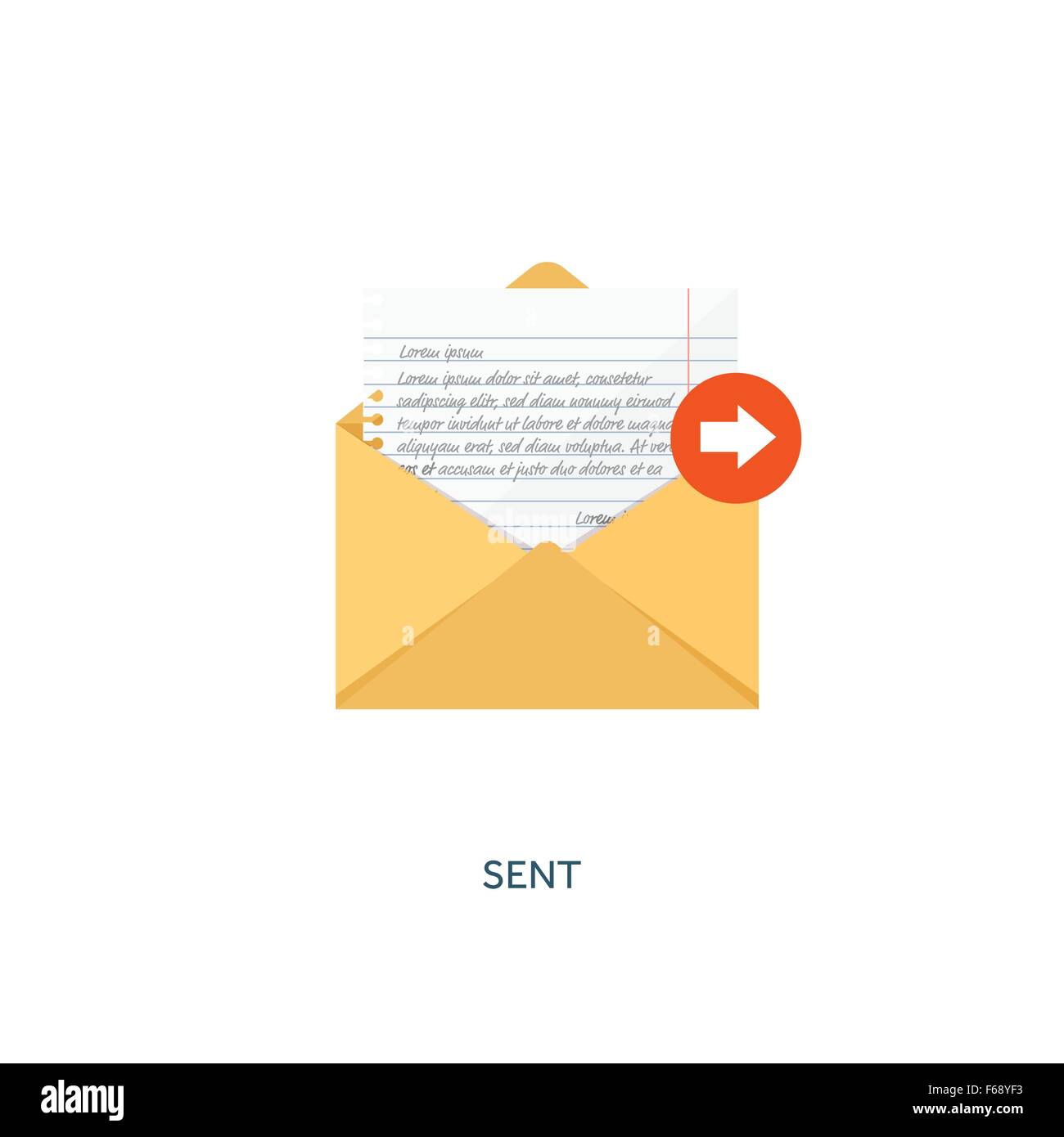 Vector illustration. Envelope icon. Letter, email. Message ...