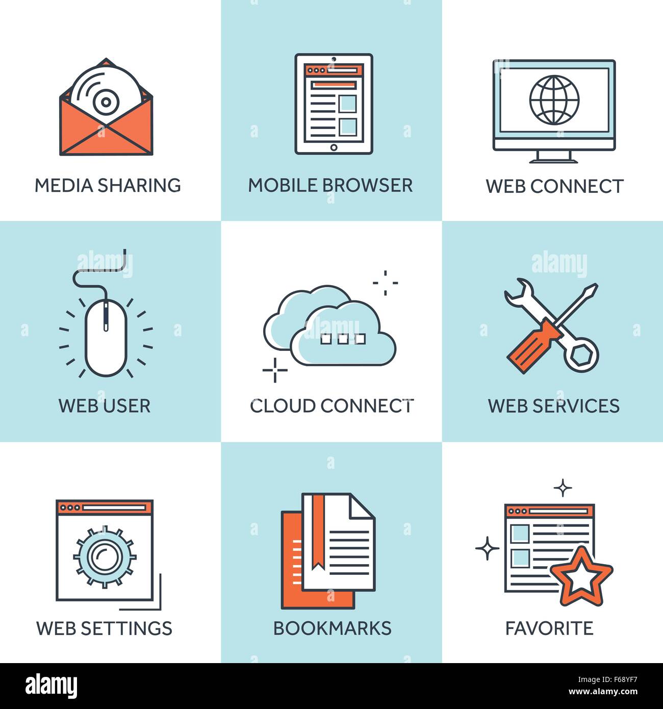 Vector illustration. Set of flat backgrounds with lined borders ...