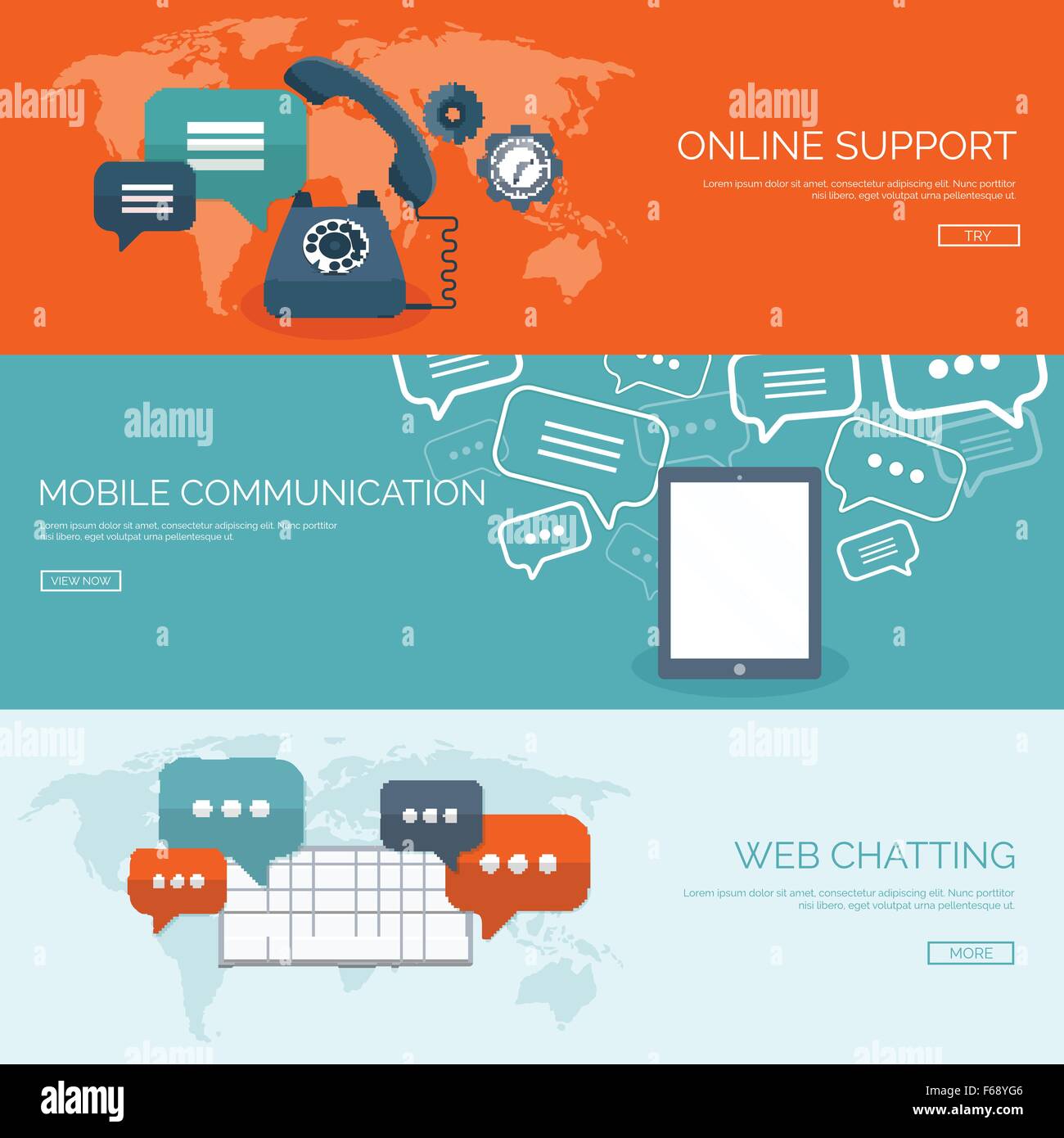 Vector illustration. Global communication. Social network ,chatting ...