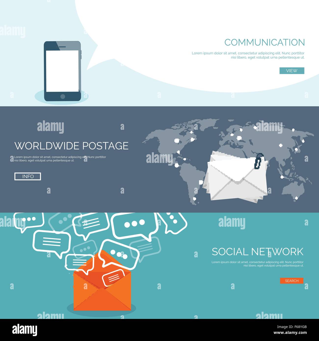 Vector illustration. Global communication. Social network ,chatting ...