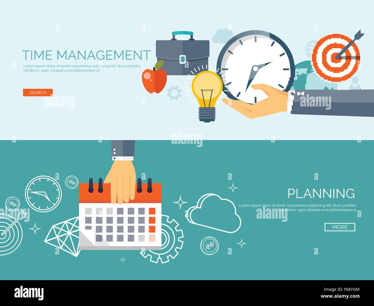 Calender clock Stock Vector Images - Alamy