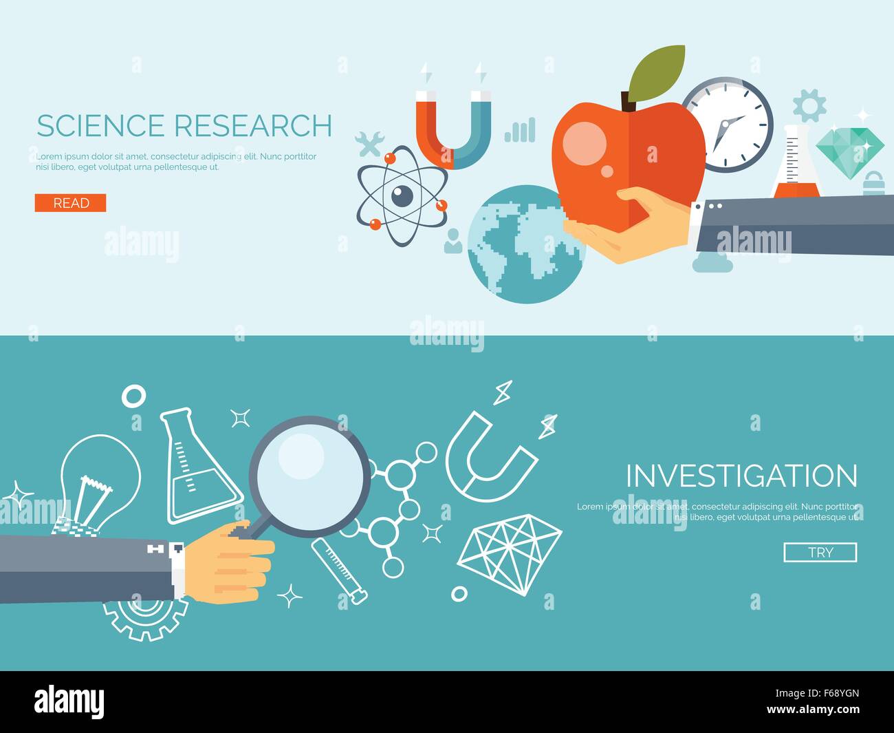 Vector illustration. Flat backgrounds set. Distance education ,learning ...