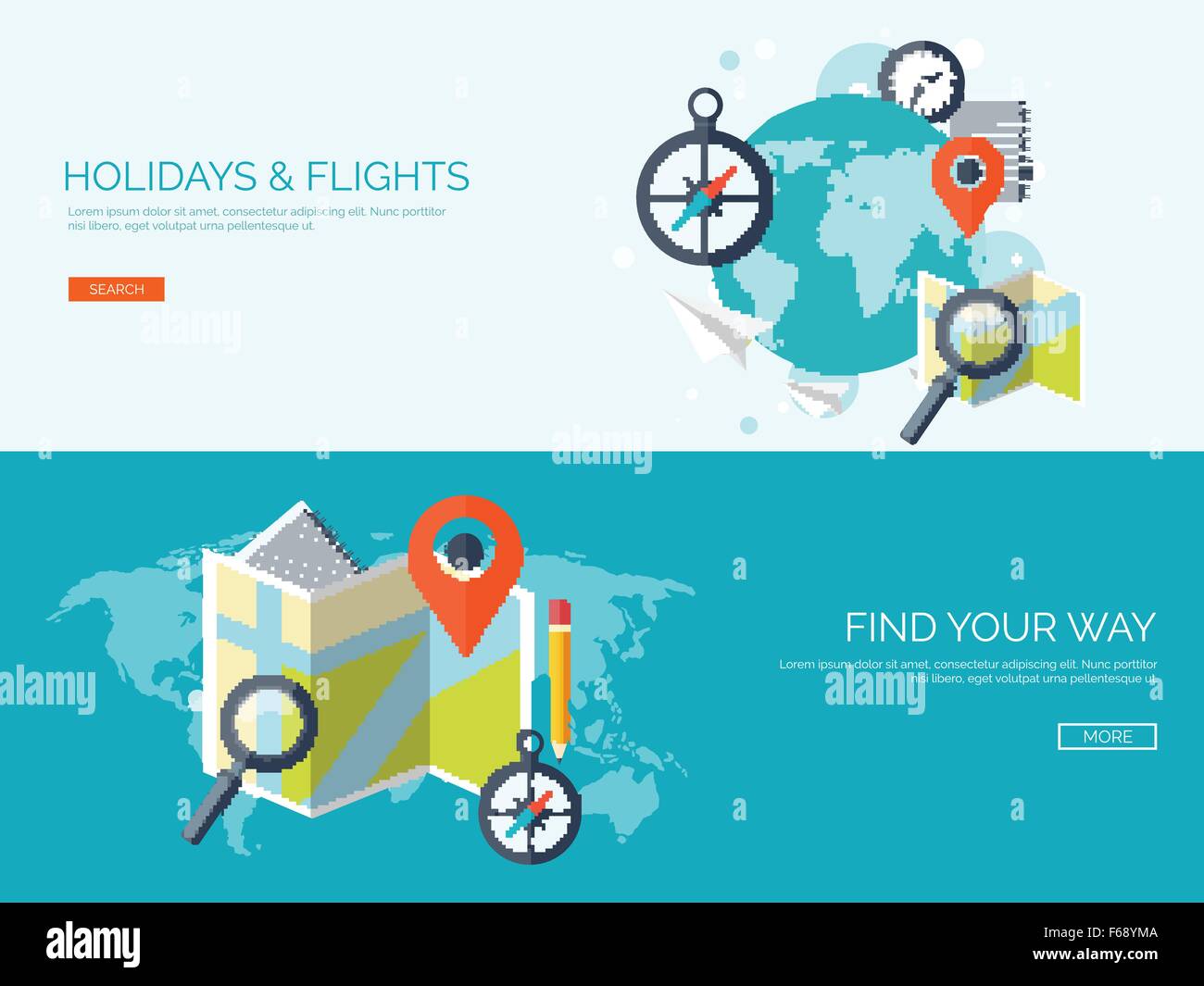 Vector illustration. Flat background. Navigation ,traveling. Map ...