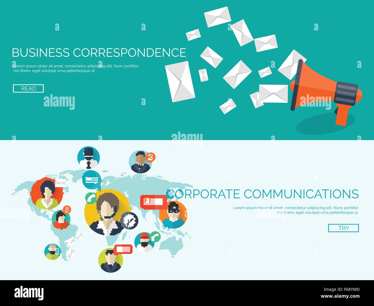 Vector illustration. Global communication. Social network ,chatting ...