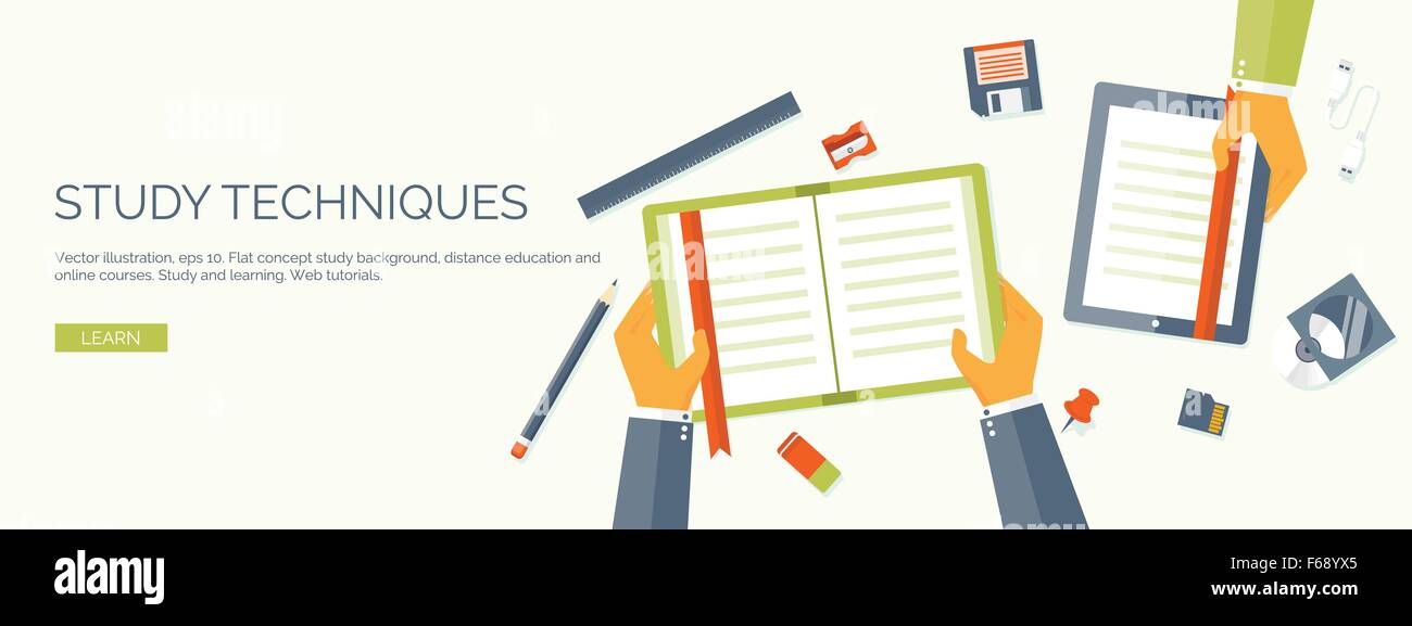 Vector illustration. Flat backgrounds set. Distance education ,learning ...