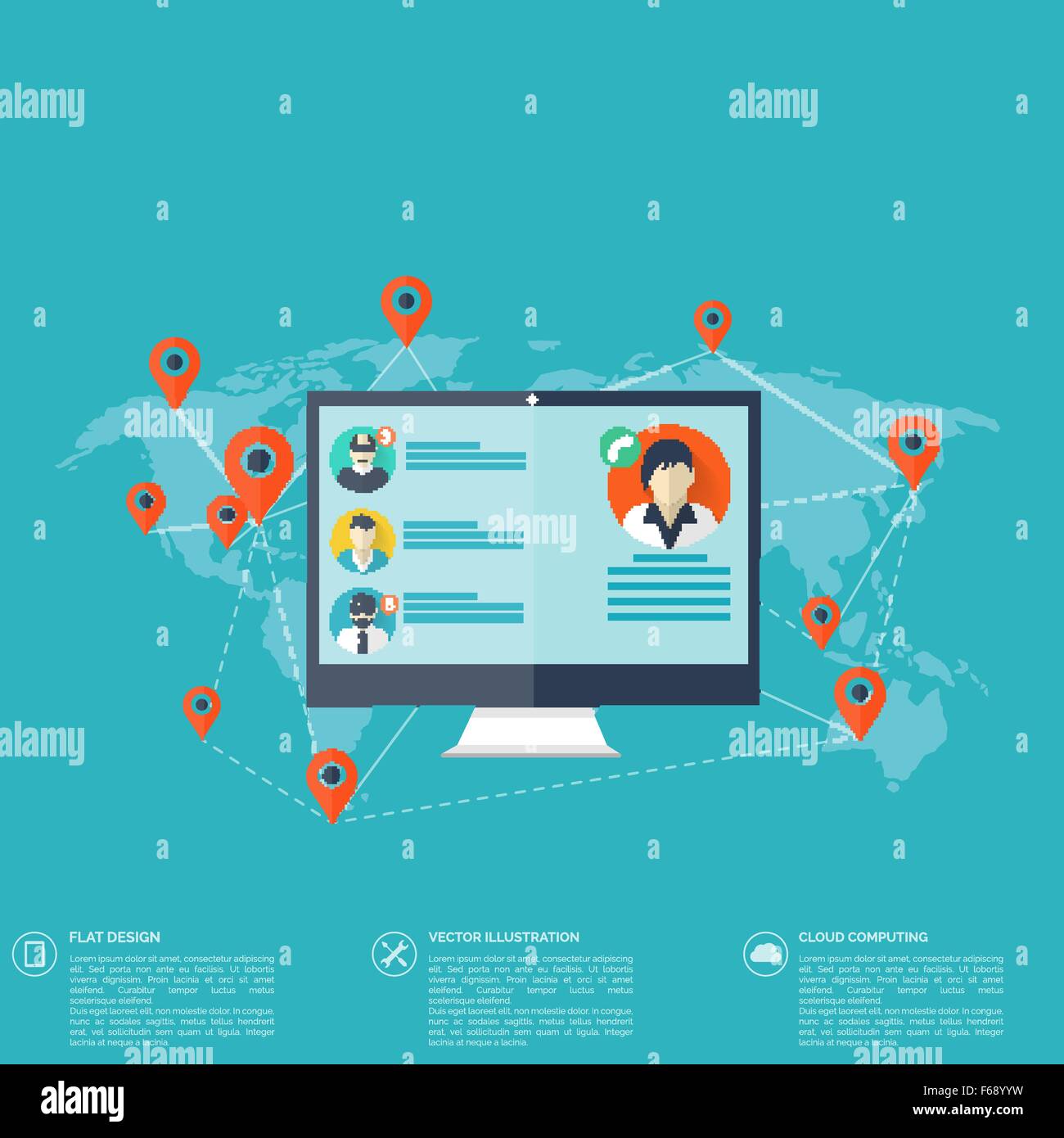 Network controls Stock Vector Images - Alamy