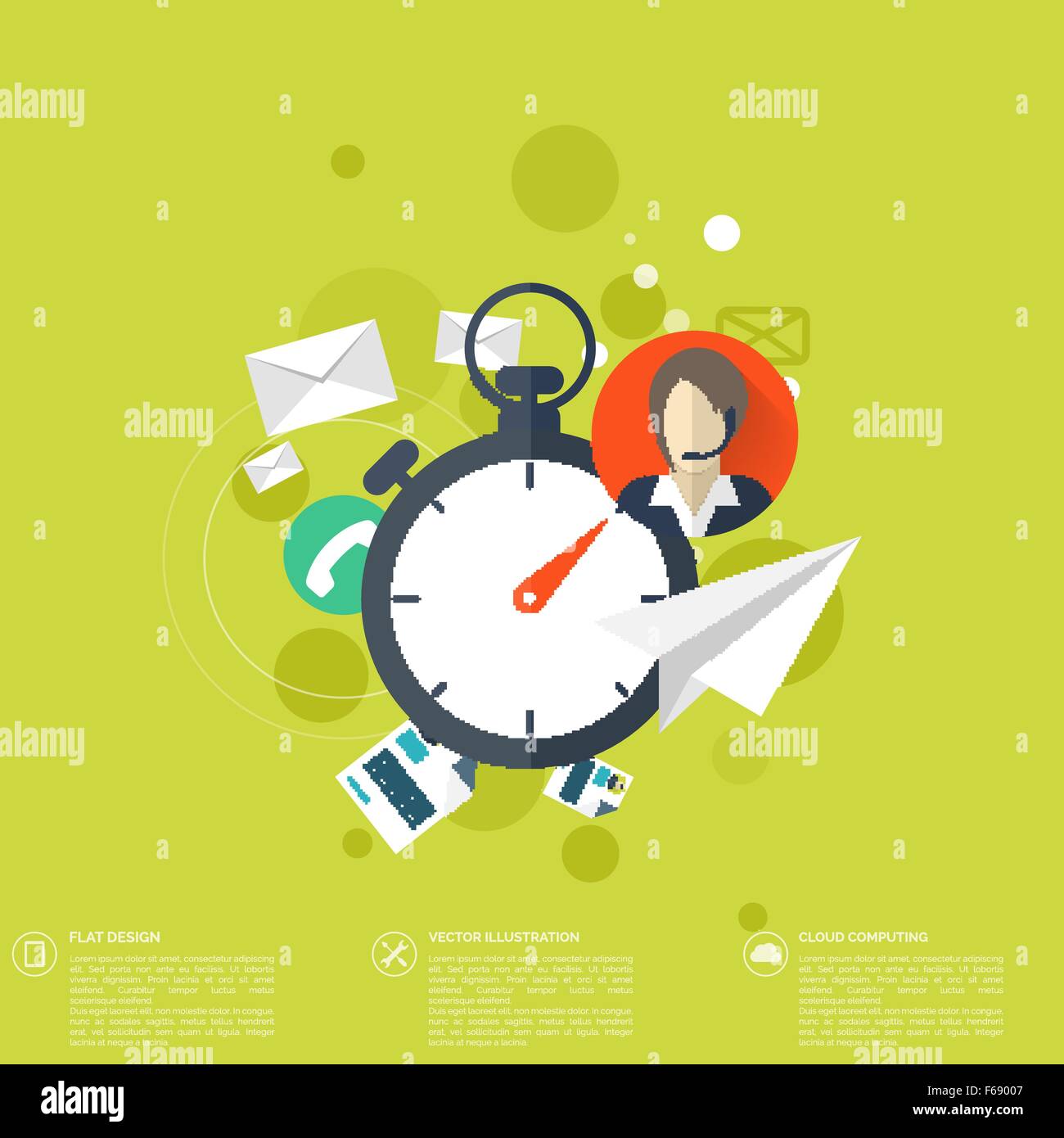 Stopwatch flat icon. World time concept. Business background. Internet ...
