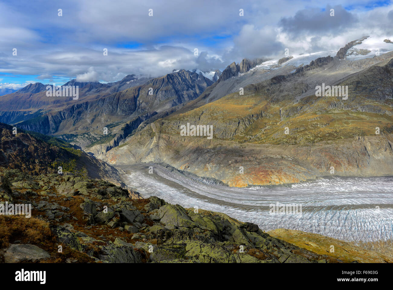 Aletsch Glacier, Switzerland Stock Photo - Alamy