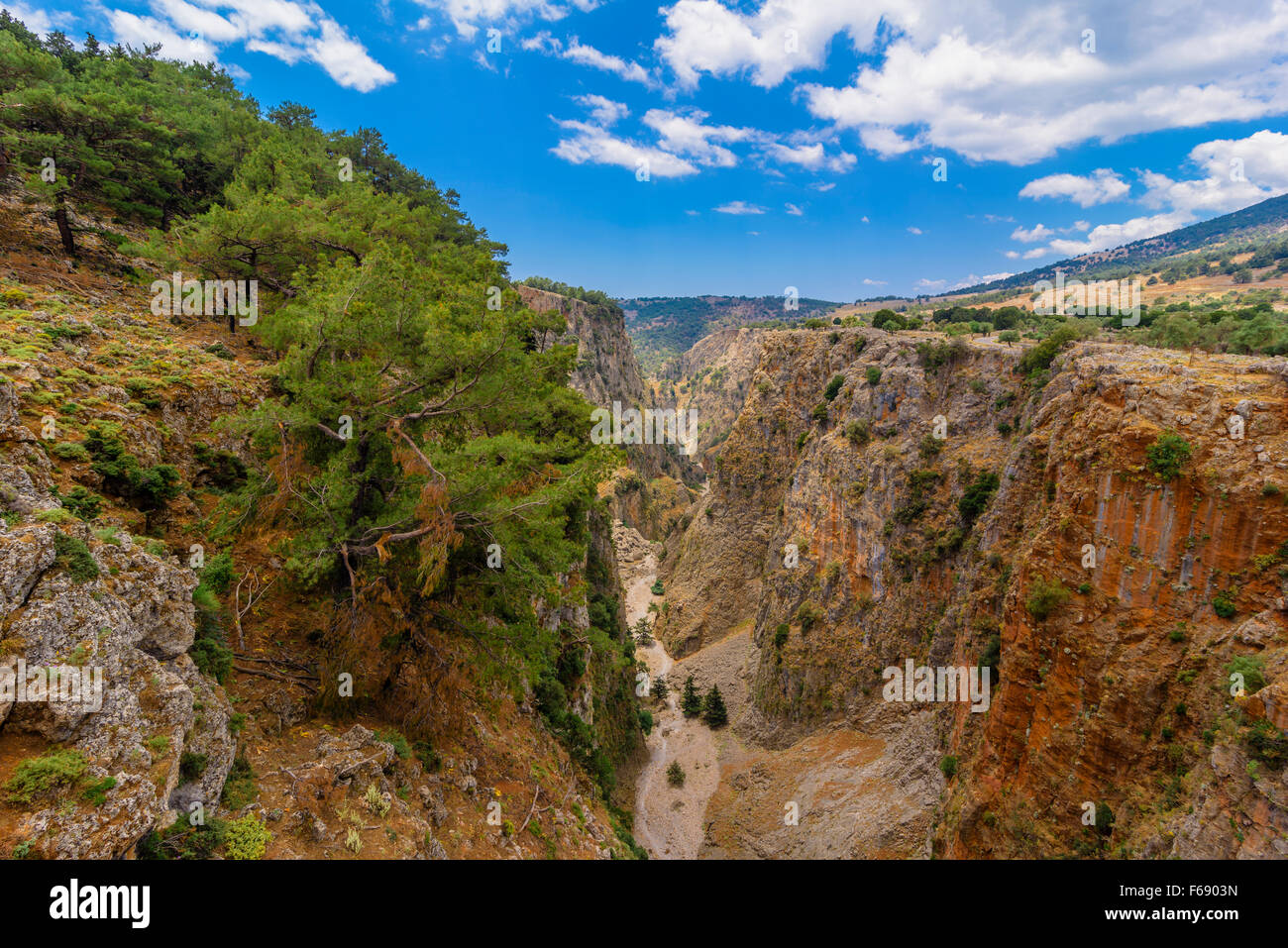 Aradena Schlucht Kreta, Aradena Gorge Crete Stock Photo - Alamy