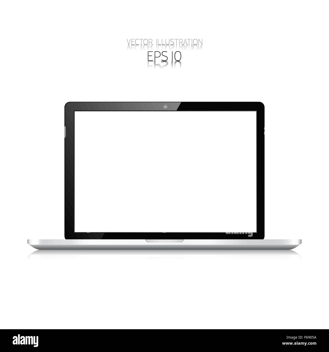 Realistic detalized flat laptop Stock Vector Image & Art - Alamy