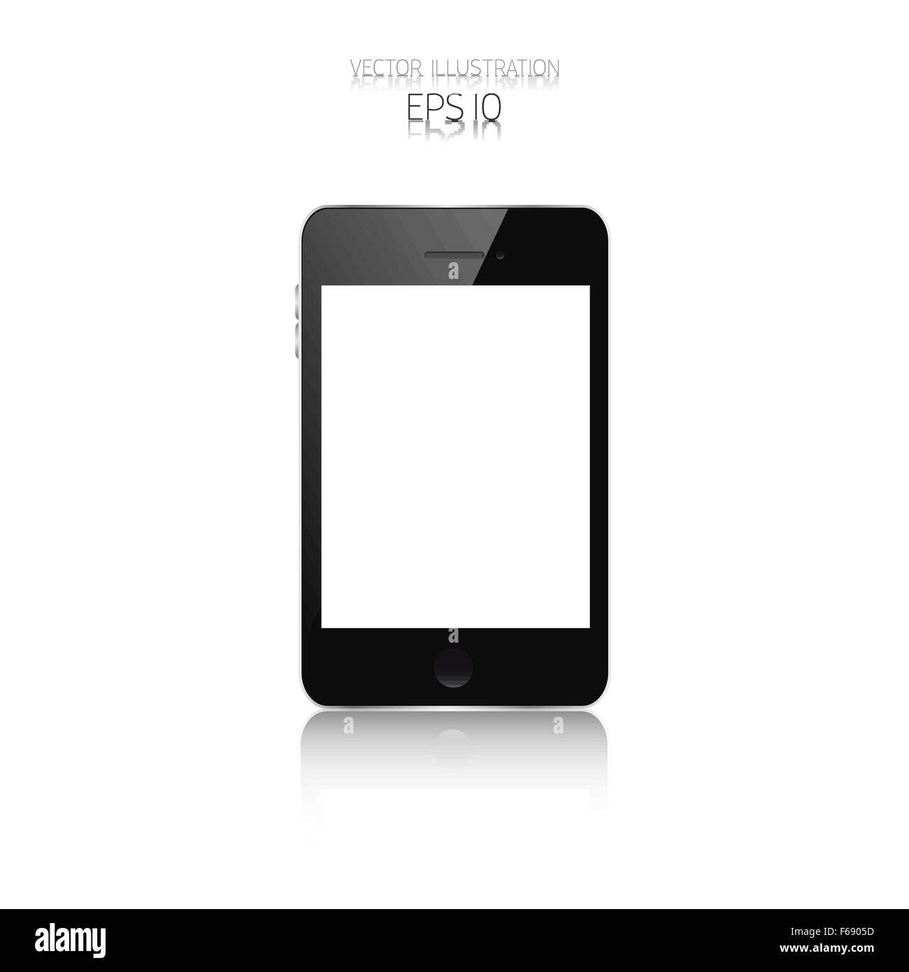 Realistic detalized flat smartphone Stock Vector Image & Art - Alamy
