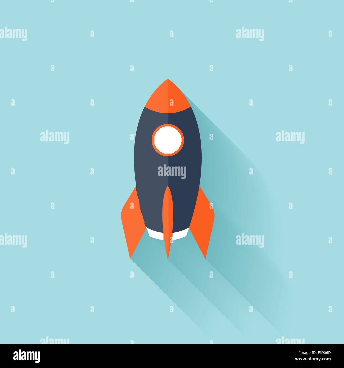 Flat rocket icon Stock Vector Image & Art - Alamy