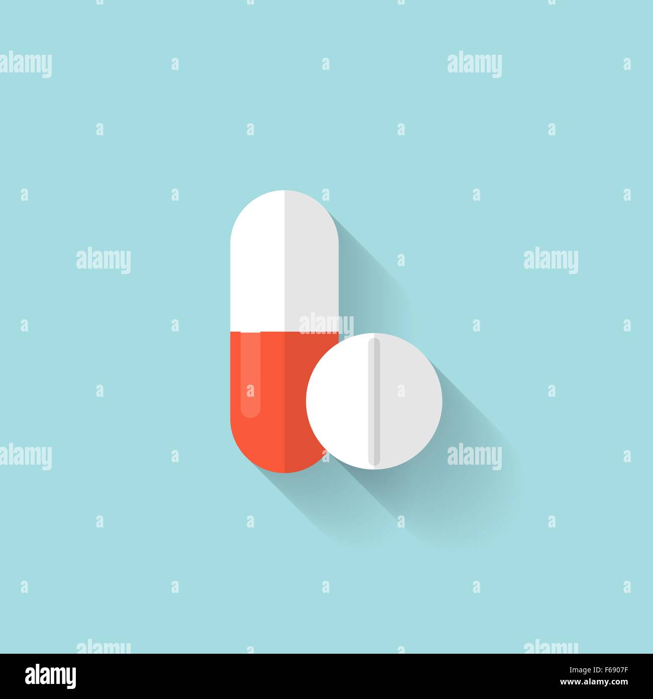 Flat medical pills icon. Tablets symbol. Health care Stock Vector Image ...