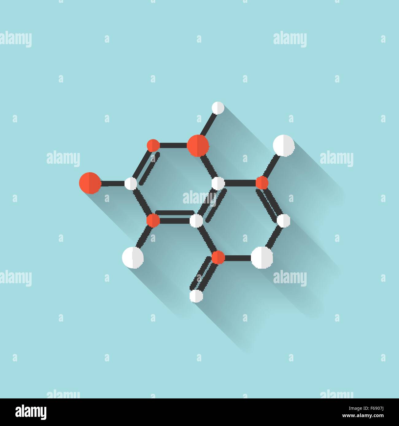 Flat dna icon. Chemical formula symbol. Health care Stock Vector Image ...