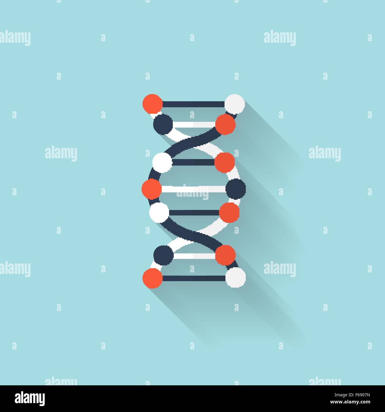 Dna model molecular cgi Stock Vector Images - Alamy