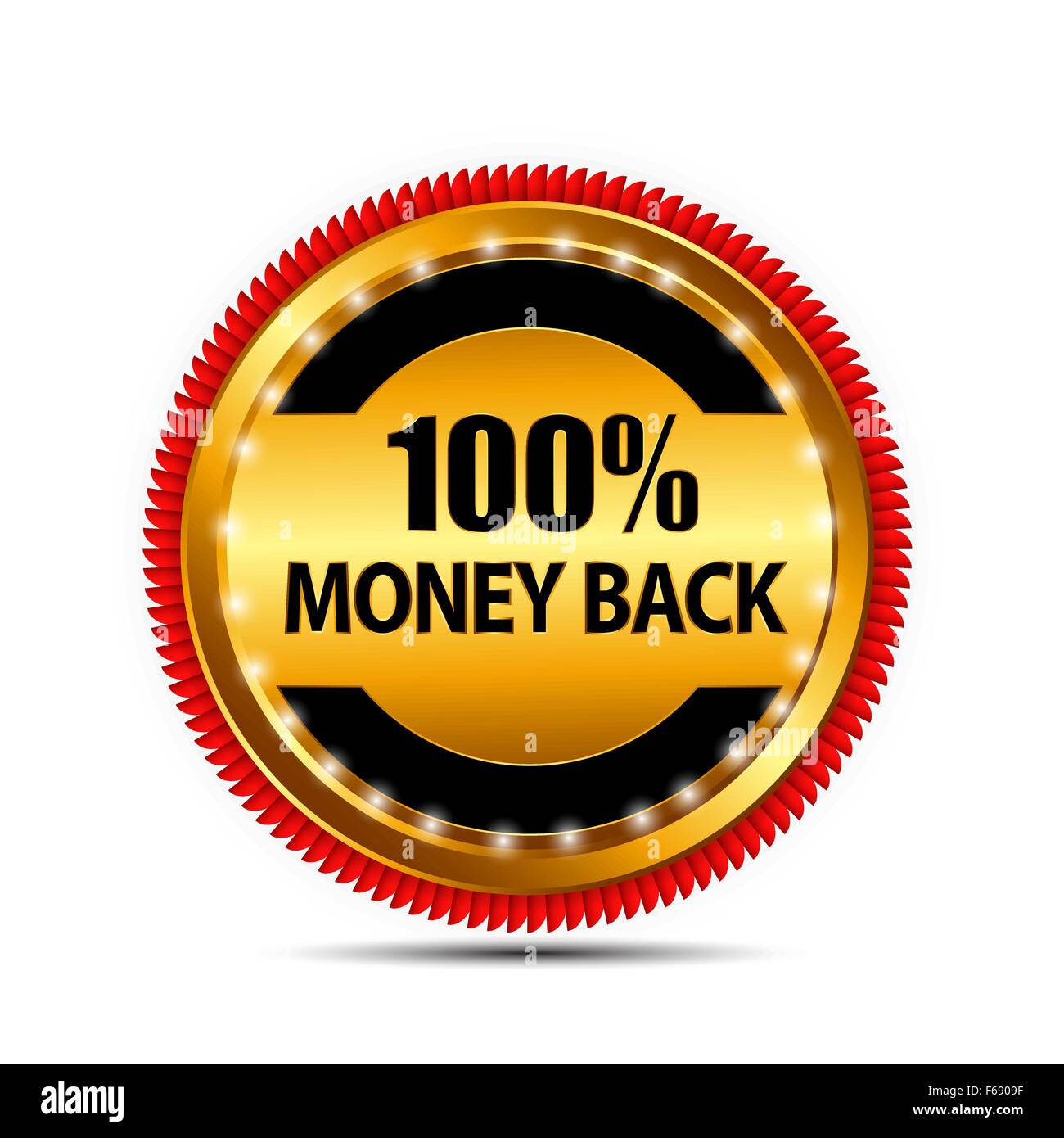 Vector Money Back Guarantee Gold Sign, Label Stock Vector Image & Art ...