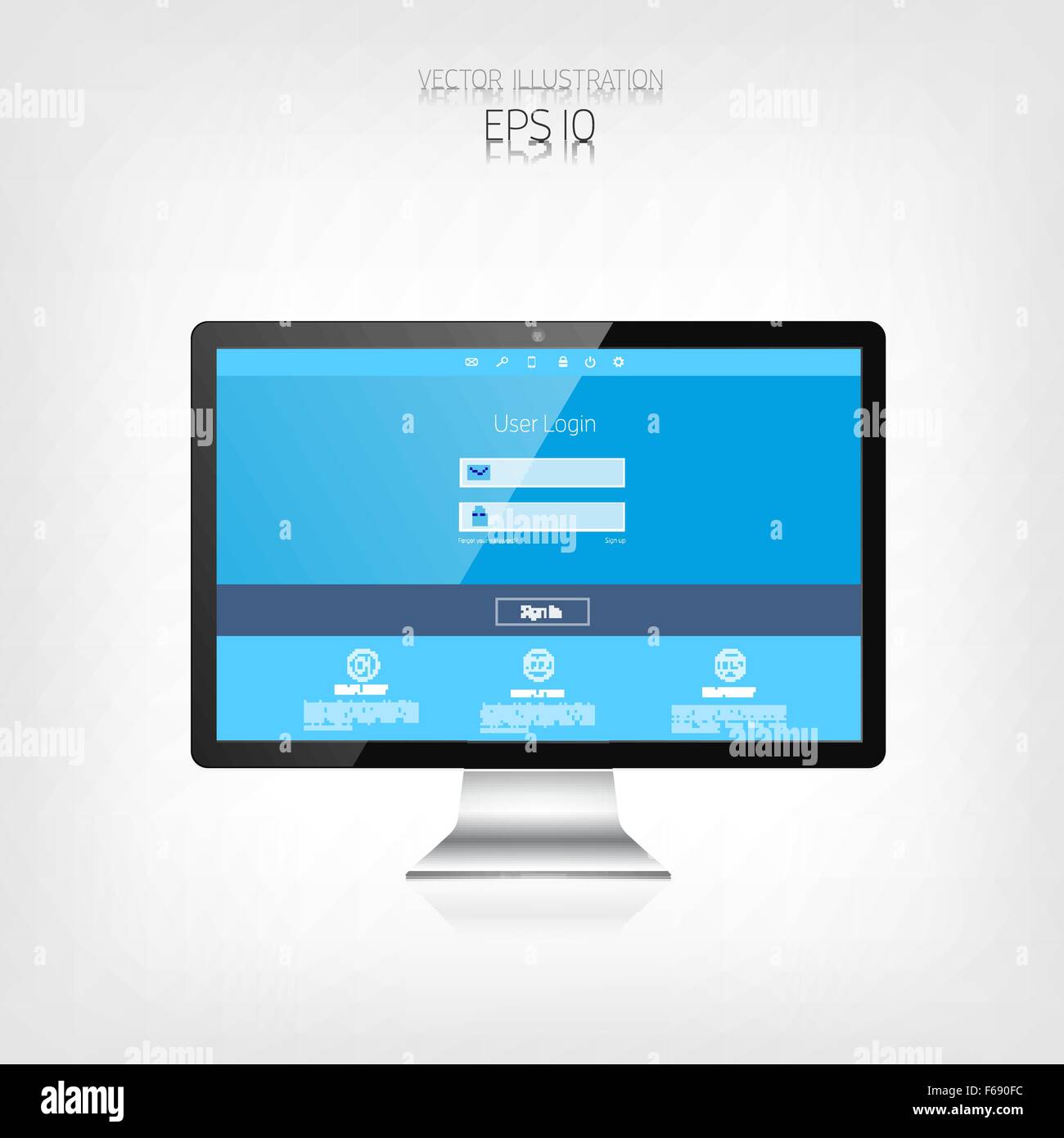 Responsive web design. Adaptive user interface. Digital devises ...