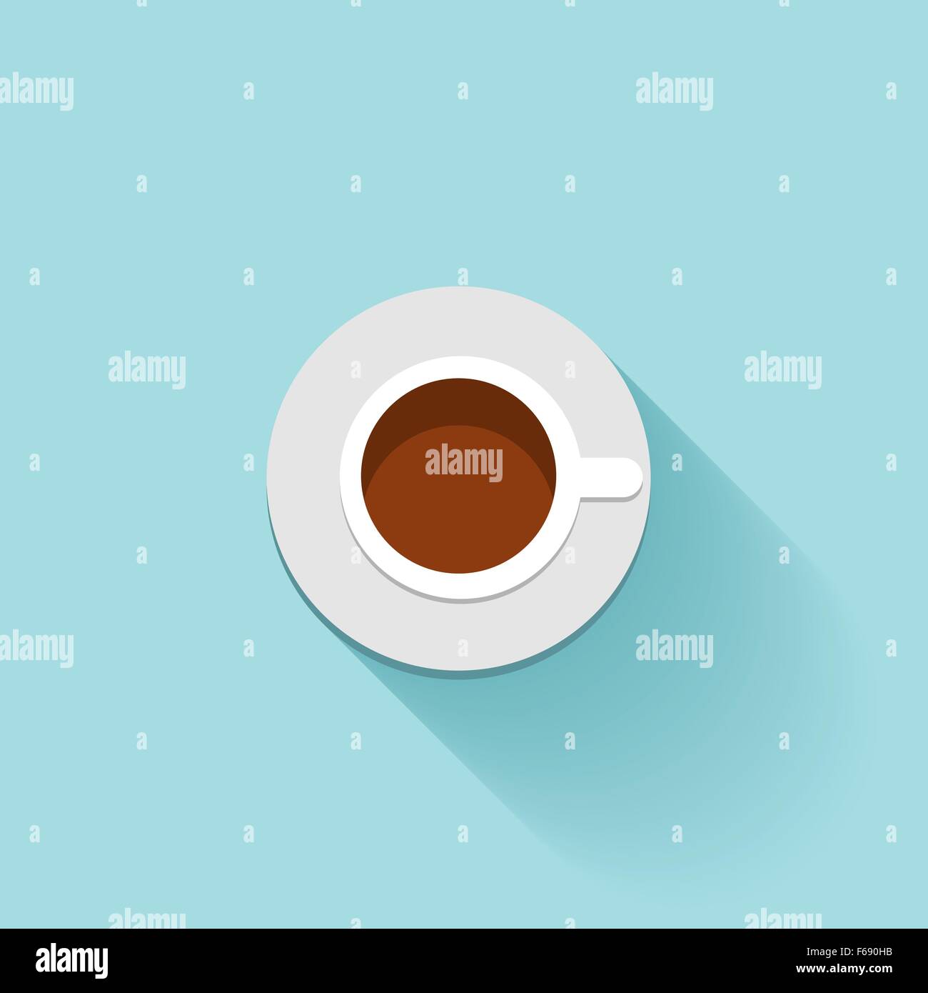 Coffee cup flat icon Stock Vector Image & Art - Alamy