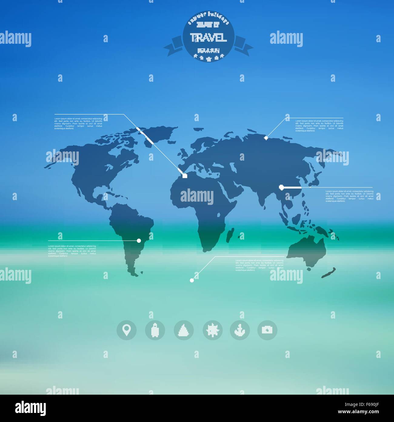 Blurred landscape background. Travel concept with eart map. Mobile or ...