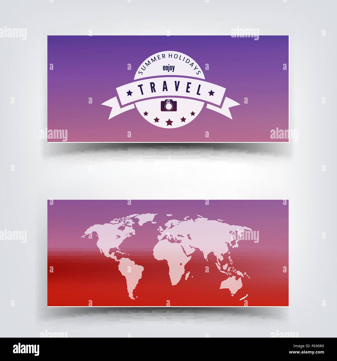 Blurred landscape background card. Travel concept with eart map. Mobile ...