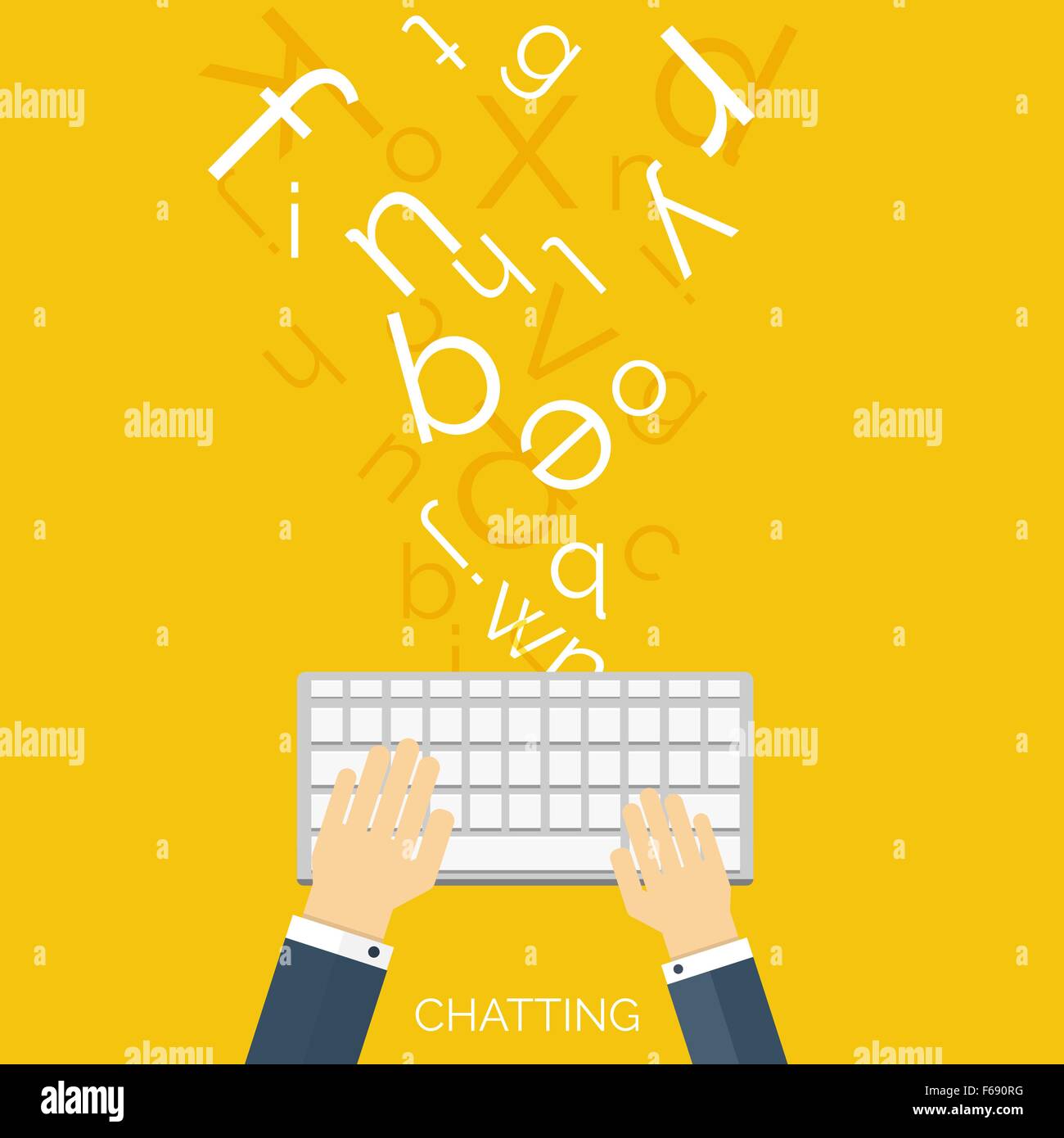 Flat social media and network concept. Global communication. Web site ...