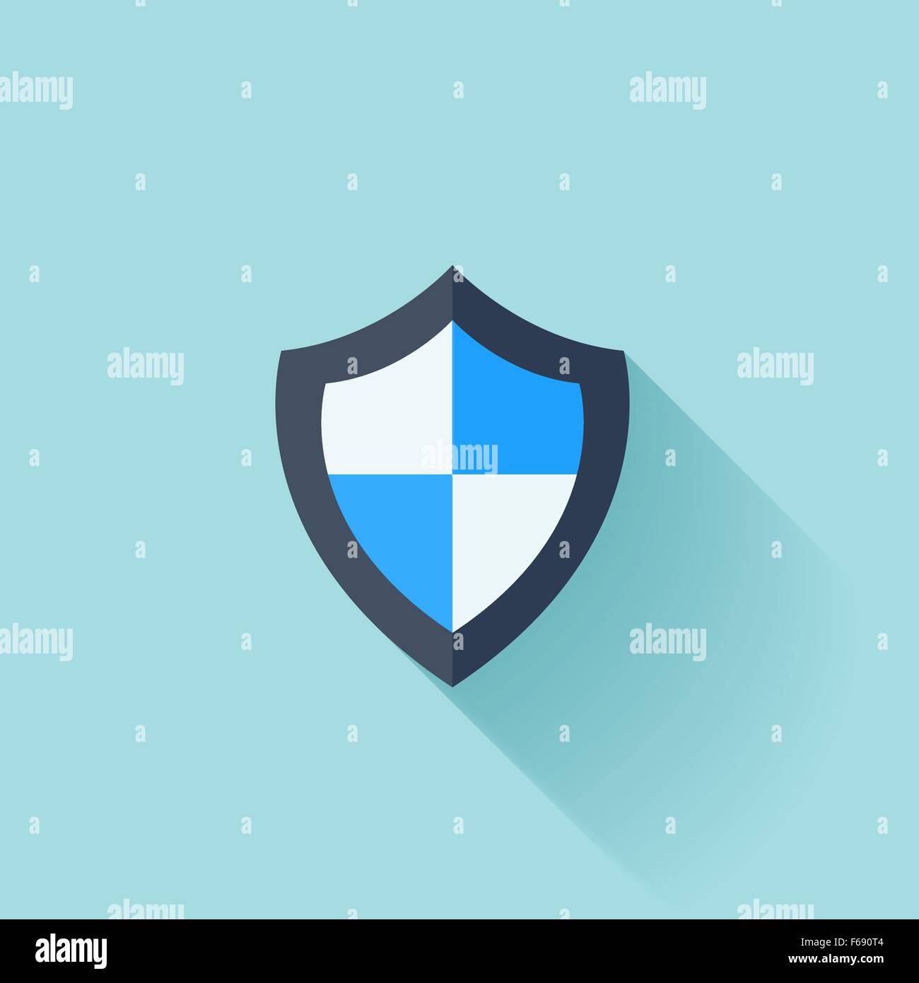 Flat shield protection icon Stock Vector Image & Art - Alamy