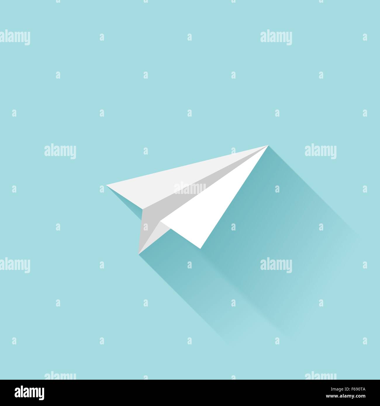 Paper plane flying up Stock Vector Images - Alamy