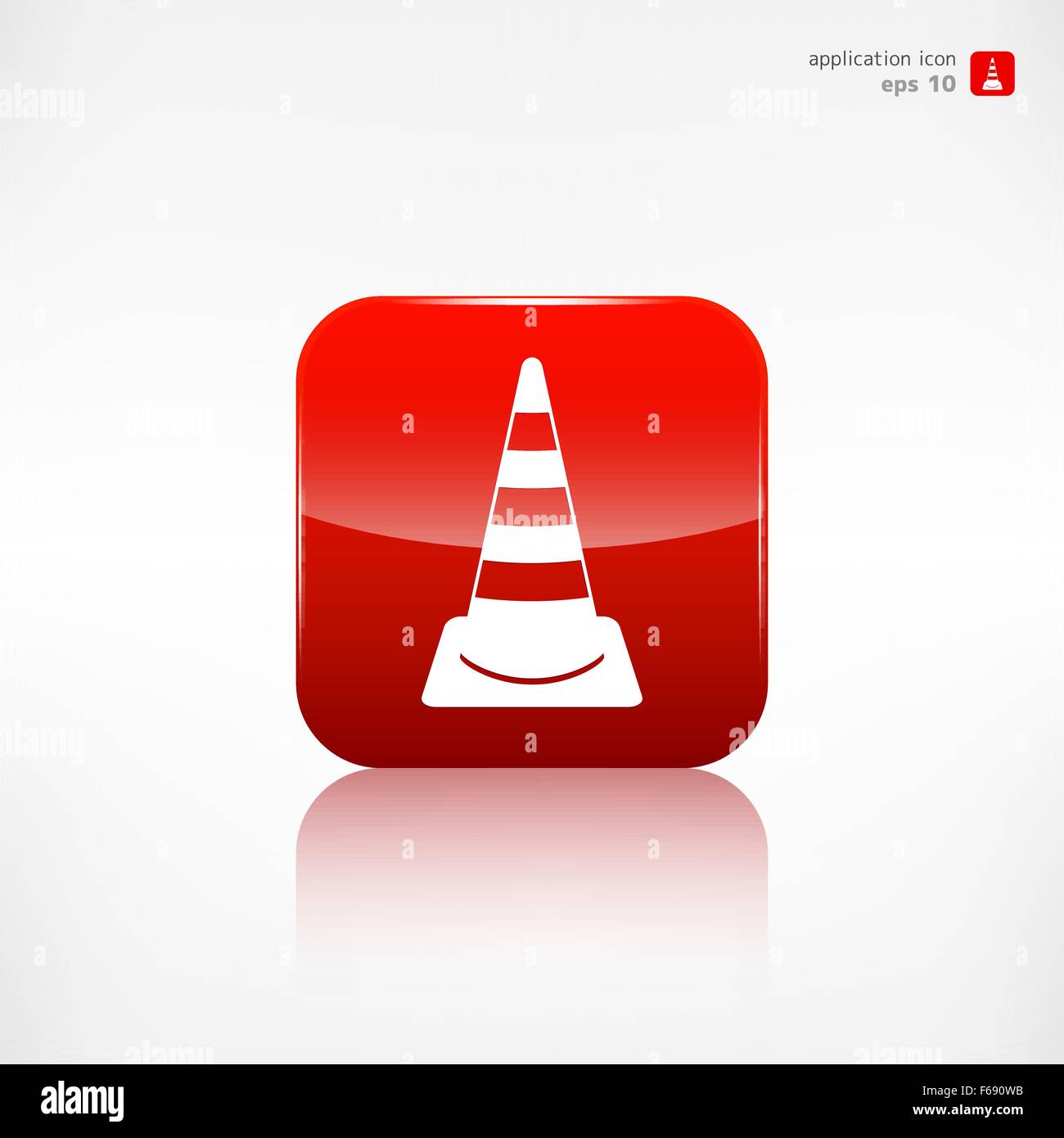 warning road cones icon Stock Vector Image & Art - Alamy