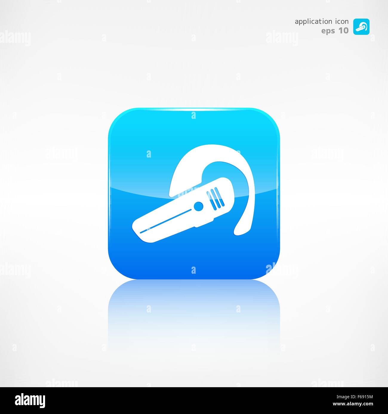 Bluetooth Headset icon. Wireless connection Stock Vector Image & Art ...