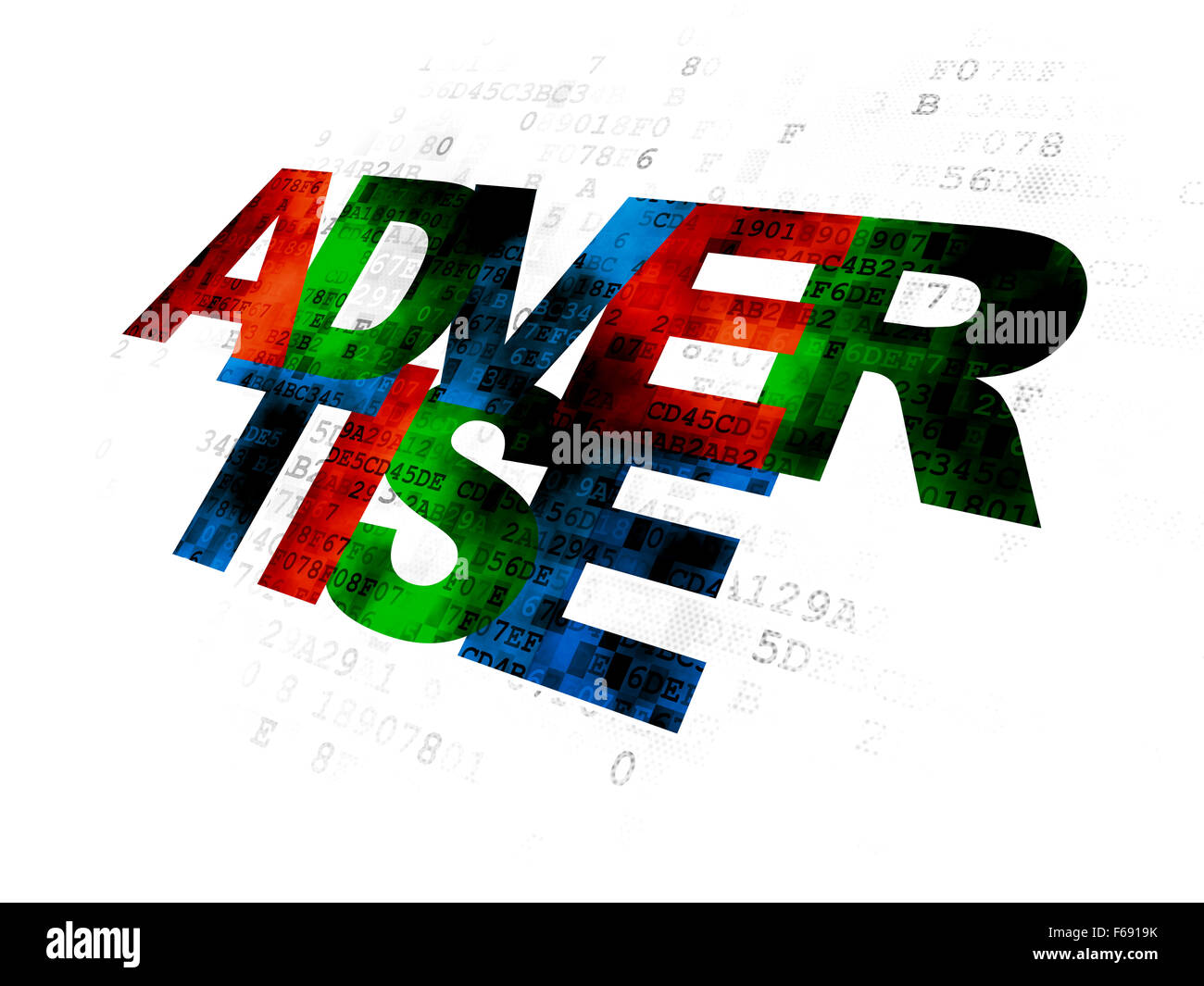 Advertising concept: Advertise on Digital background Stock Photo - Alamy