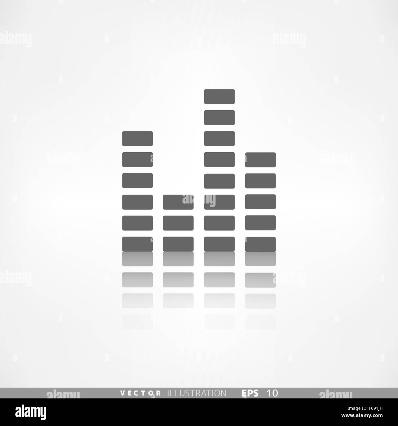 Equalizer icon. Music sound wave symbol Stock Vector Image & Art - Alamy