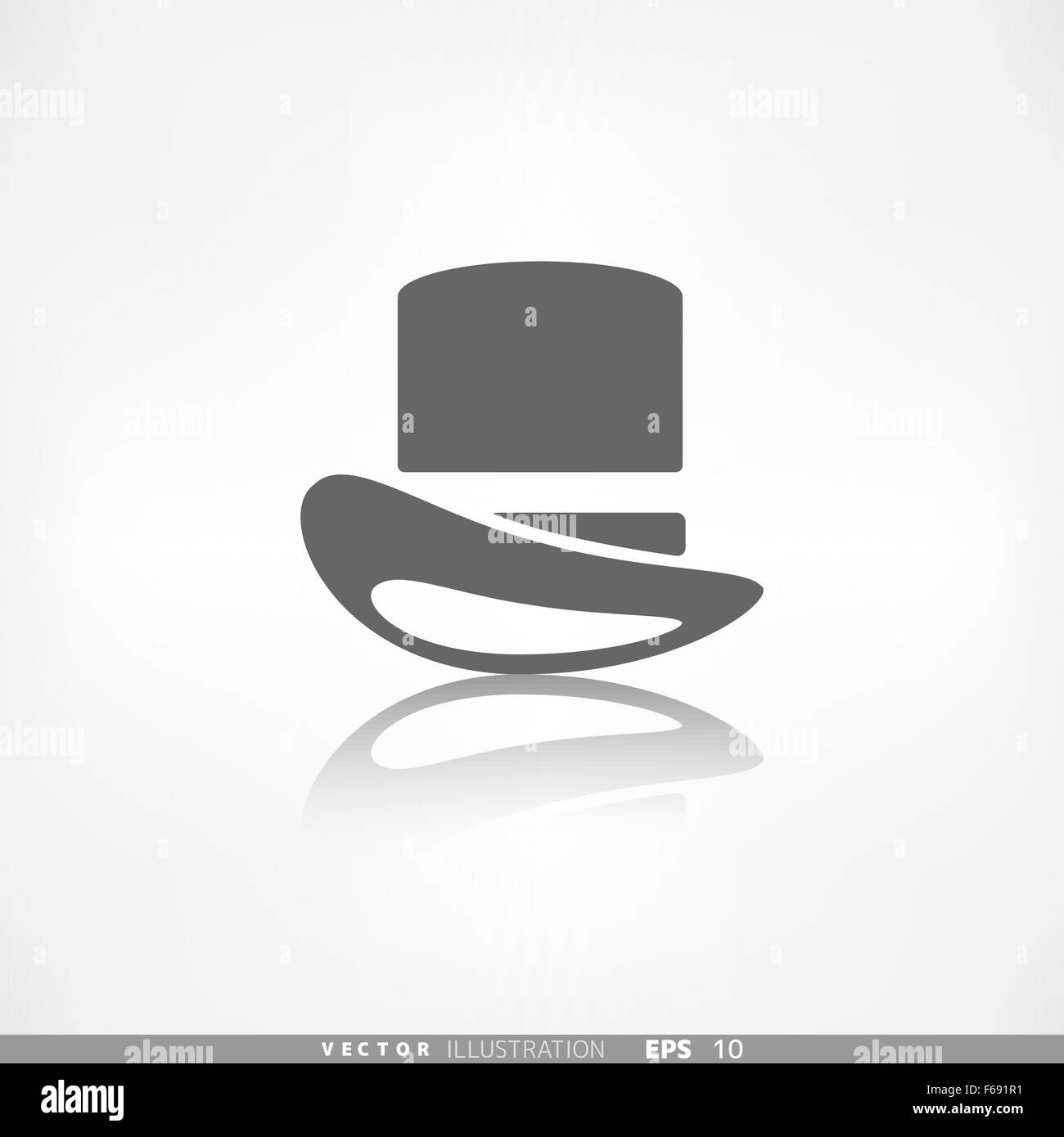 Man top hat silhouette hi-res stock photography and images - Alamy