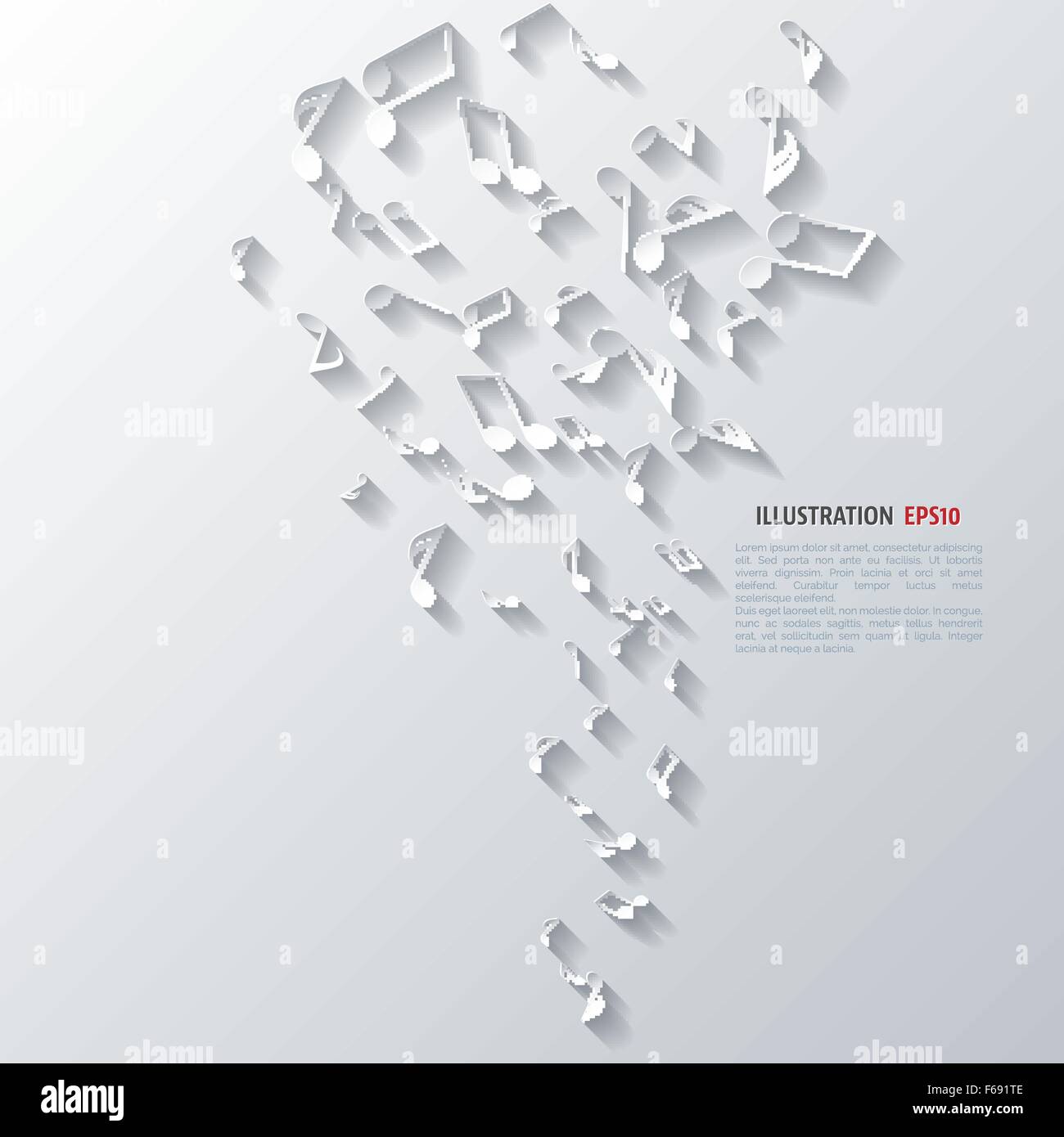 Abstract music background with notes Stock Vector Image & Art - Alamy