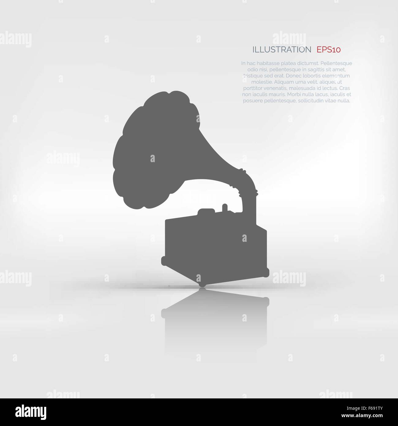 Gramophone,old retro record player icon Stock Vector Image & Art - Alamy