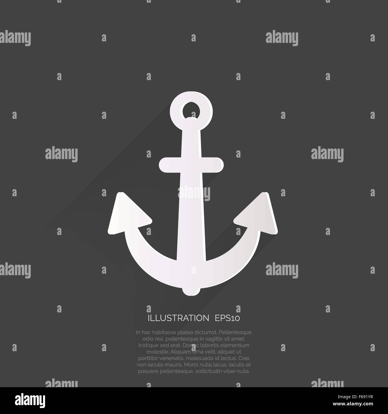 Marine link anchor chain Stock Vector Images - Alamy