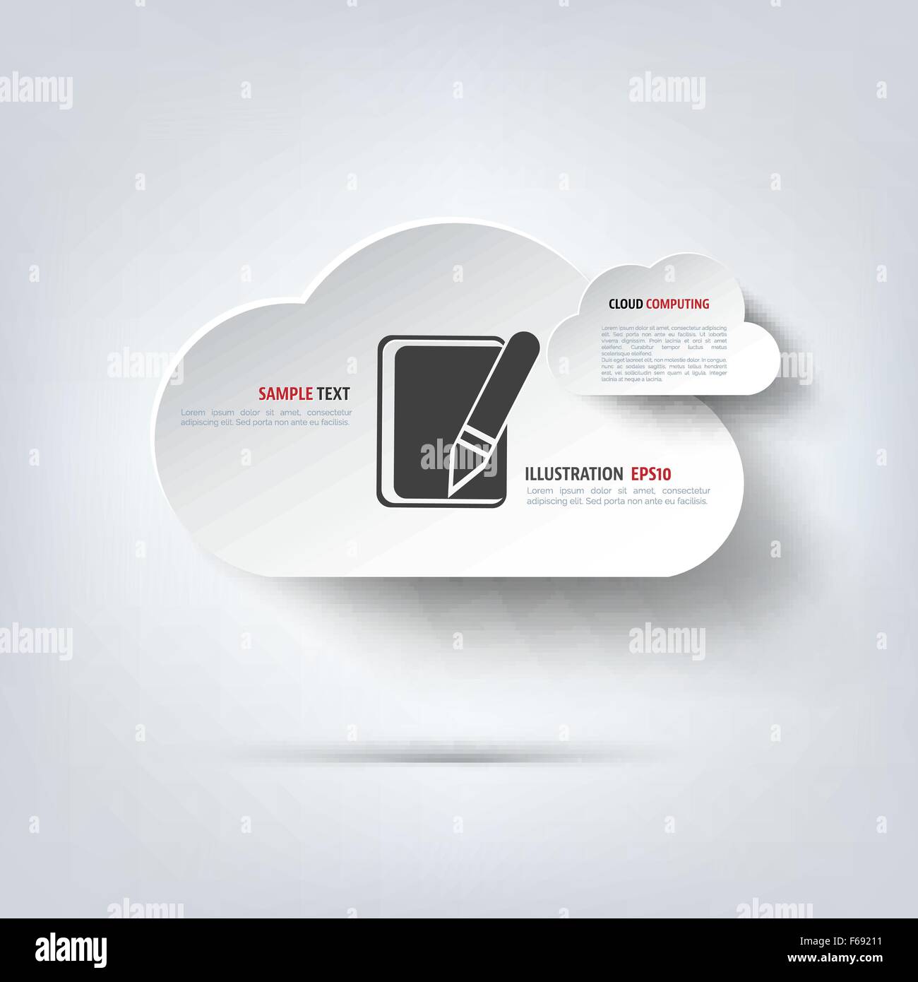 Open notepad square paper Stock Vector Images - Alamy