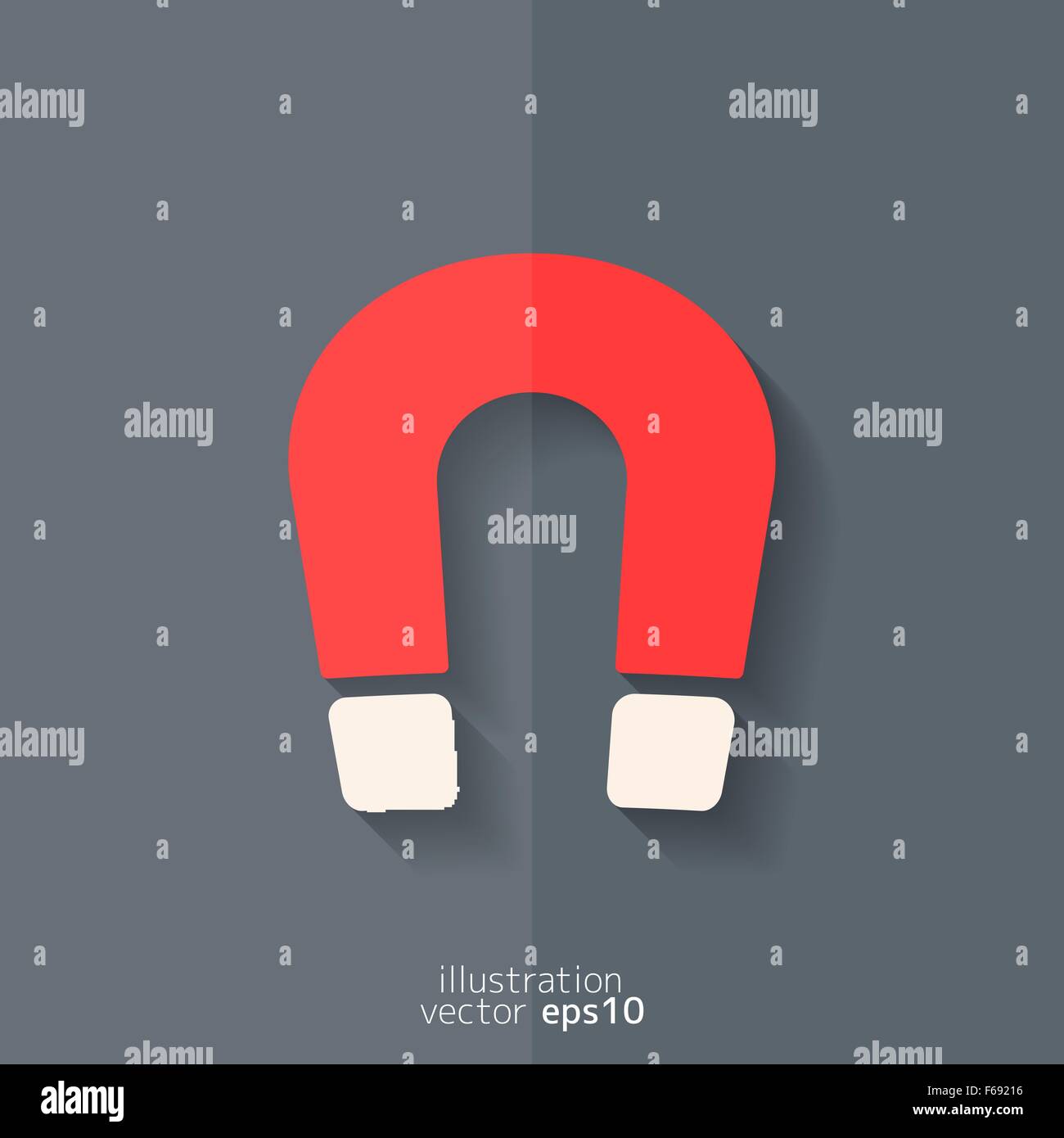 Magnet Symbol. Electromagnetism symbol Stock Vector Image & Art - Alamy