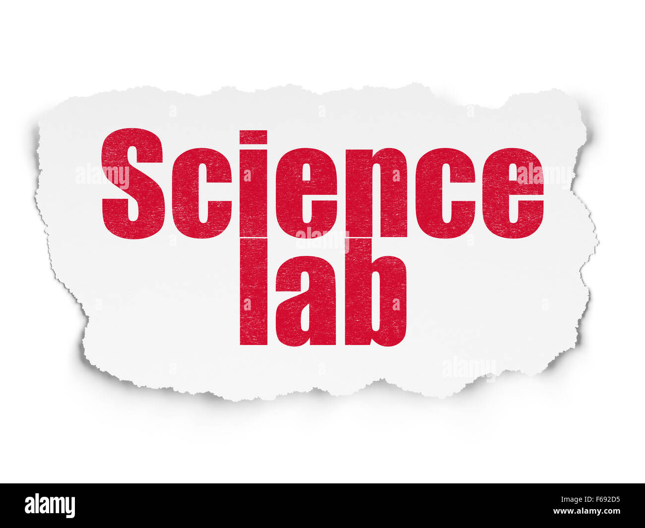 Science concept: Science Lab on Torn Paper background Stock Photo - Alamy