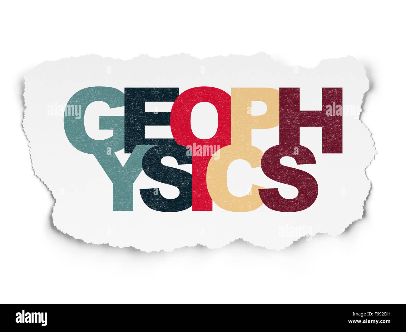 Science concept: Geophysics on Torn Paper background Stock Photo - Alamy
